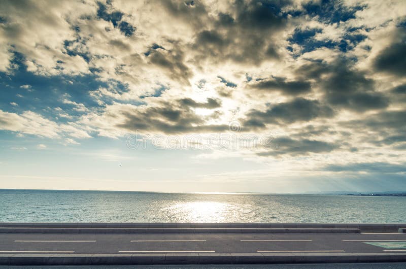 Walking Way in Nice, France Stock Image - Image of french, moody: 28159779
