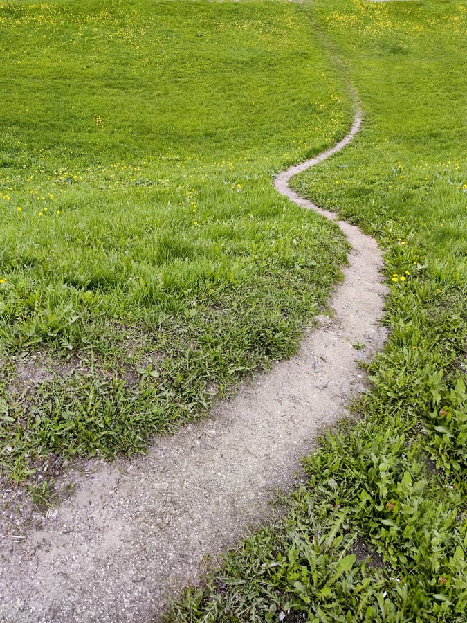 Winding path stock image. Image of cloud, horizon, green - 18580883