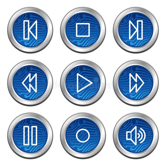 Walkman web icons stock vector. Illustration of symbols - 7932033