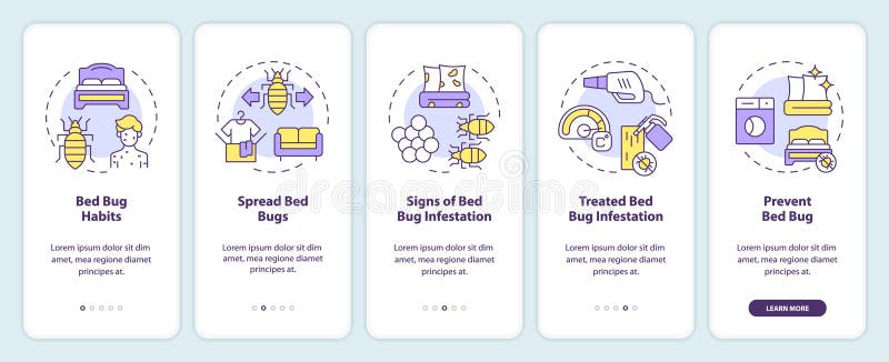 Walkthrough Integrated Pest Management with Multicolor Icons Stock ...