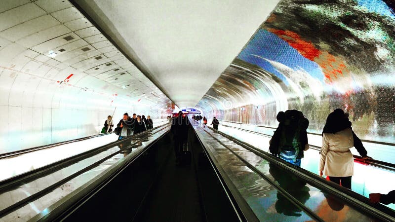 Automatic Walkway, Flat Escalator for Passenger for the International ...