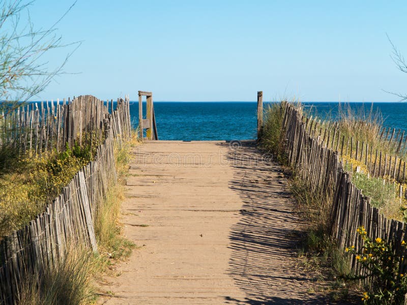 Walkway at the Beach stock image. Image of empty, pathway - 25985007