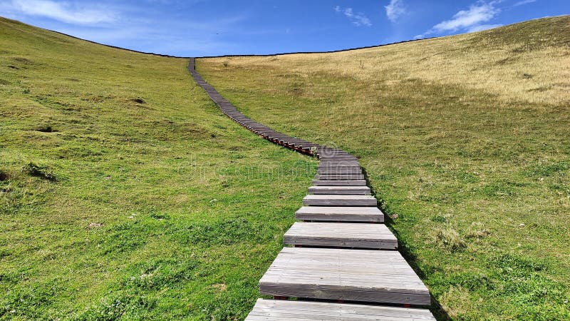 Walkway in the Beautiful Valley Stock Photo - Image of grass, beautiful ...