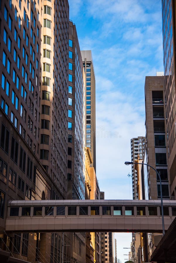 A Walkway Bridge Connected between Two Iconic Tower in the Downtown of ...
