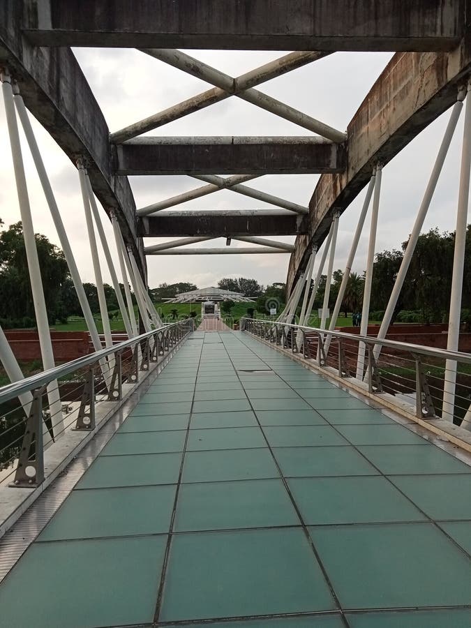 Walkway Bridge at Dhaka, Bangladesh Stock Image - Image of architecture ...