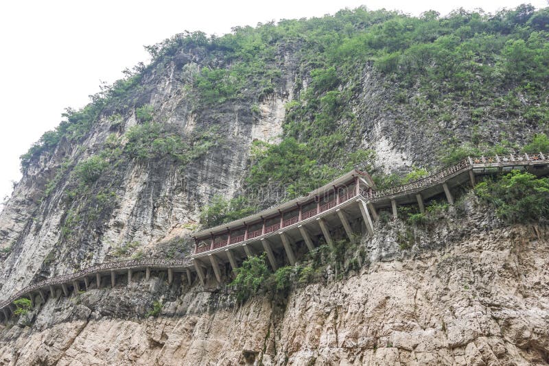 Cliff walkway stock image. Image of walkway, mountain - 102772669