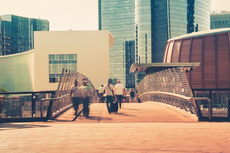 Walkway in the city center stock photo. Image of building - 58828754