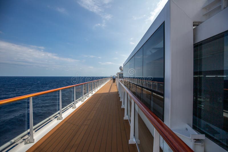 Walkway on Cruise Ship stock image. Image of cruise - 246692577