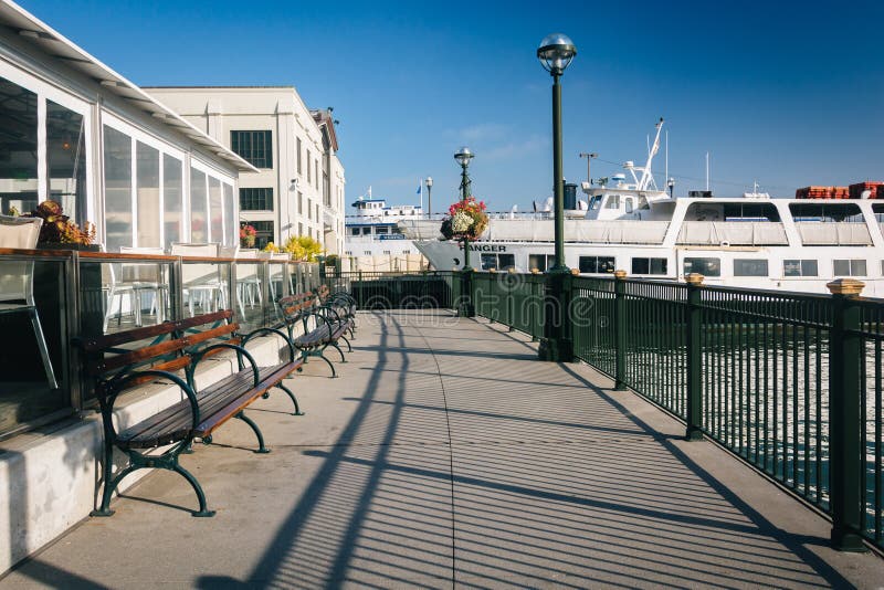 Embarcadero in San Francisco. Eastern Waterfront of the Port of San ...