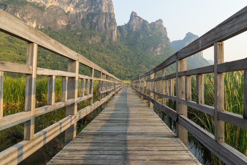 Walkway, Lake of Sam Roi Yot Stock Photo - Image of lake, jungle: 137074392