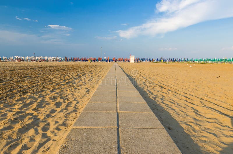Walkway Leading To the Sea Along the Beach Stock Image - Image of relax ...