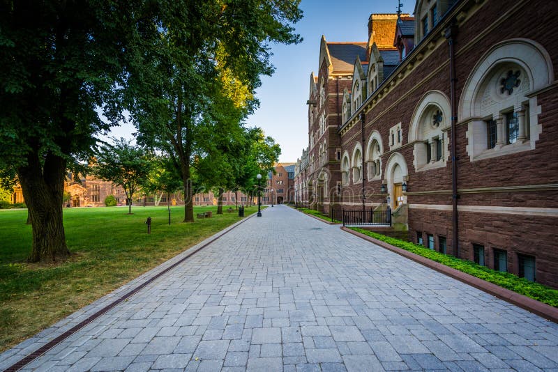Walkway and the Long Walk Buildings at Trinity College Stock Photo ...