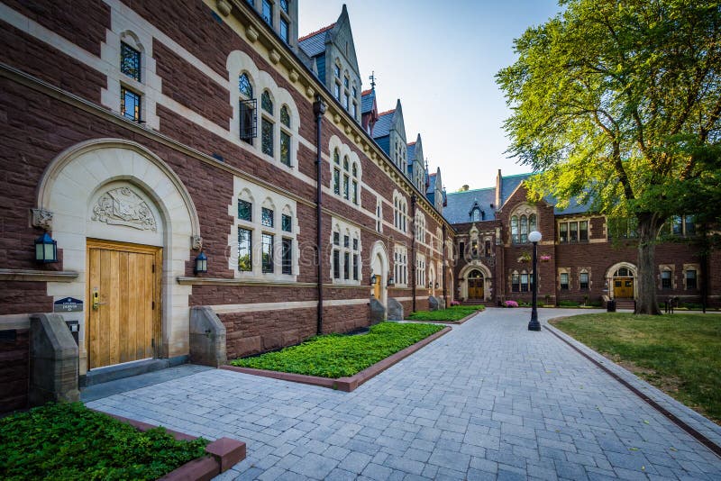 Walkway and the College of Liberal Arts, at Towson University, I Stock ...