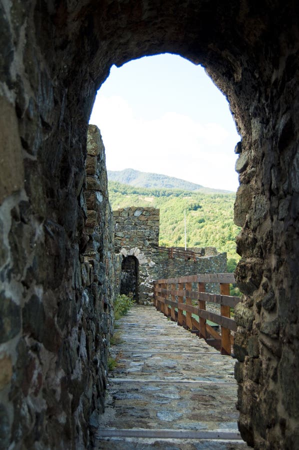 Walkway On Medieval Fortress Stock Image - Image of build, walk: 37214475