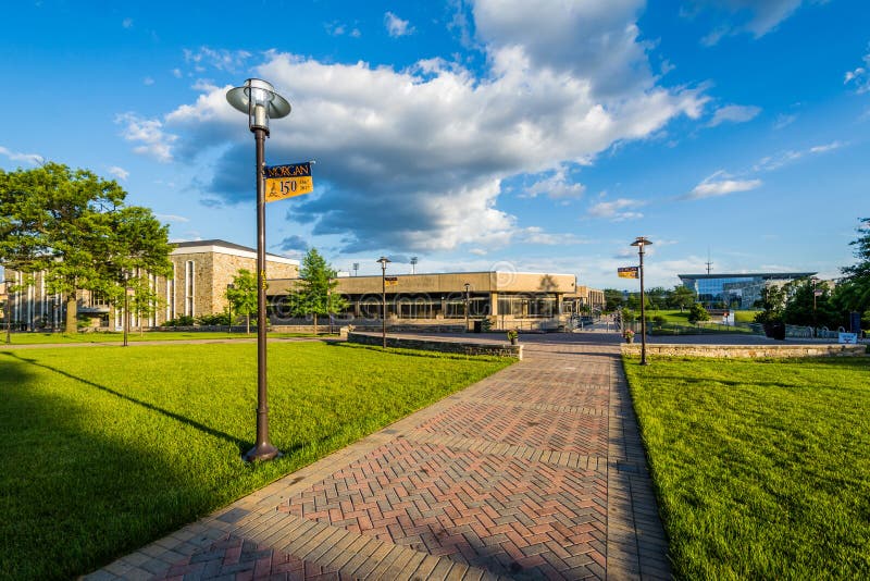 Walkway at Morgan State University, in Baltimore, Maryland Editorial ...