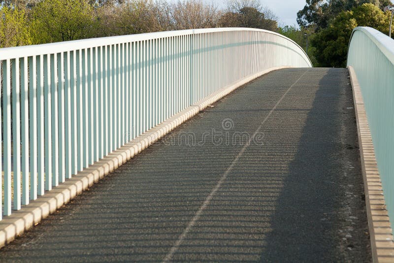 Walkway over freeway stock image. Image of railing, highway - 63626055