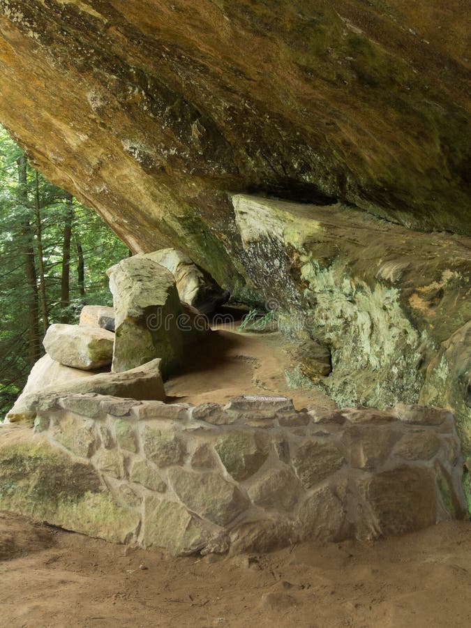 Walkway with a Overhang stock image. Image of county - 101722825