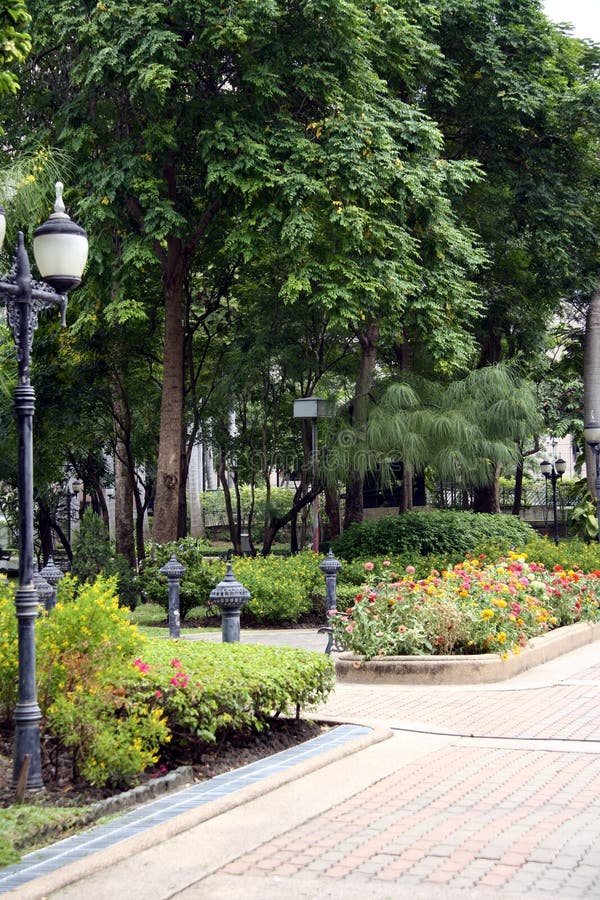 Walkway in park stock photo. Image of cobbles, grass - 11375034