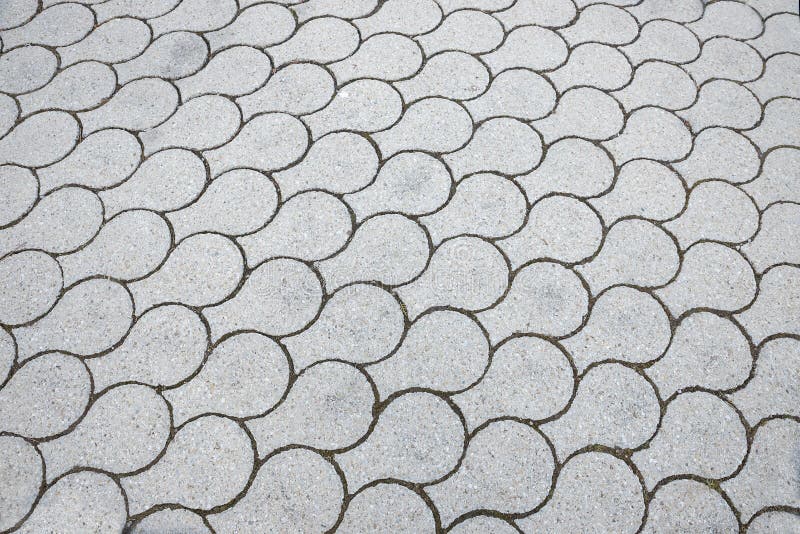 Walkway Paved with Fishscale Tiles Stock Image - Image of mosaic, fish ...