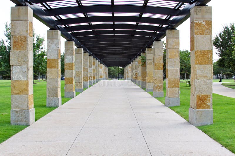 Walkway Pillars stock photo. Image of floor, design, pillar - 45594986