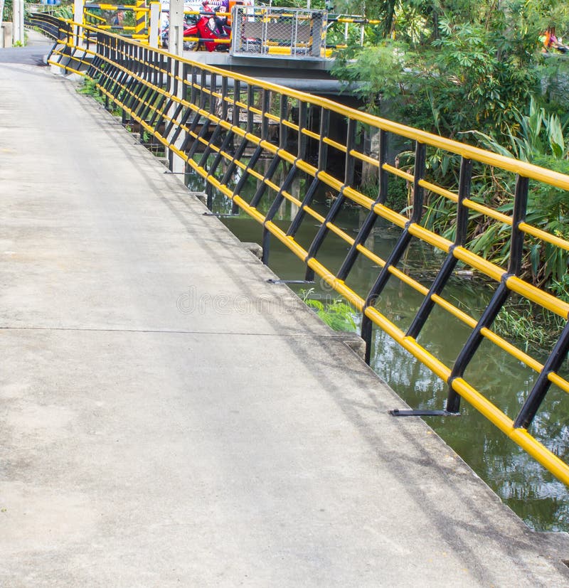 Walkway steel fence stock photo. Image of black, decoration - 59046928