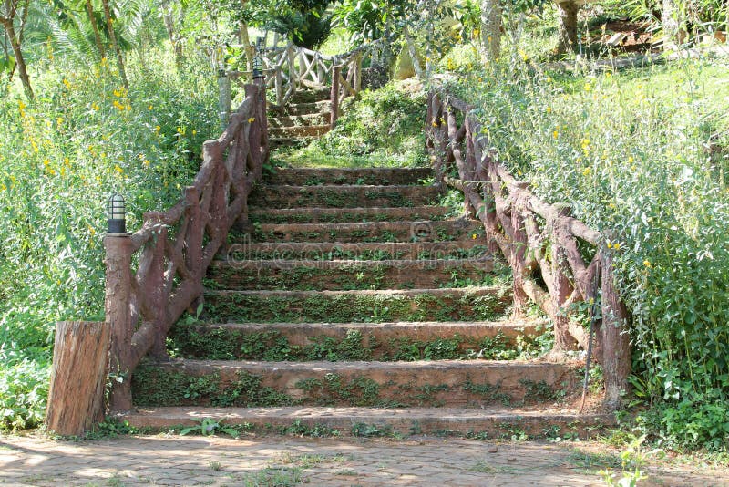 Walkway Steps on the Mountain Trail Stock Photo - Image of scenic, rock ...