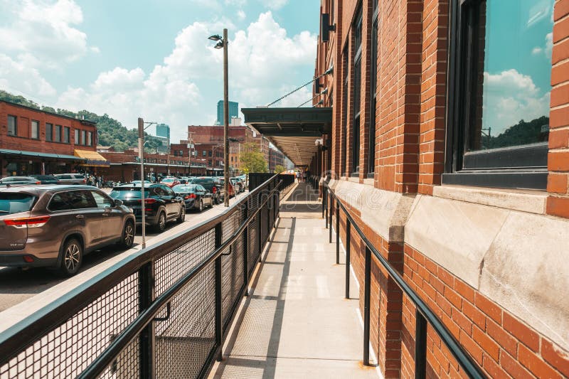 Walkway in Strip District of Downtown Pittsburgh Pennsylvania Stock ...
