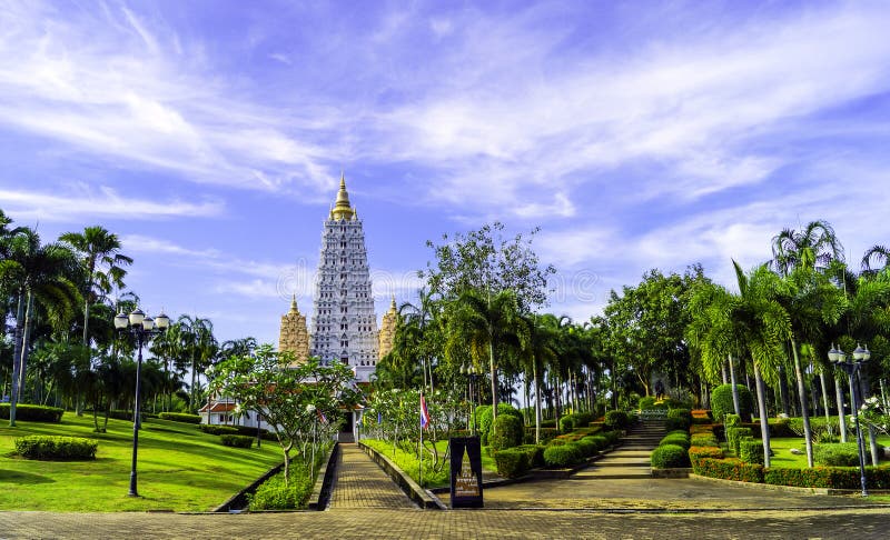 Walkway in temple stock image. Image of question, walk - 62544033