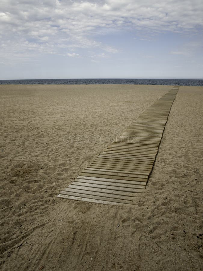 Walkway to the beach stock photo. Image of coast, setting - 24409392