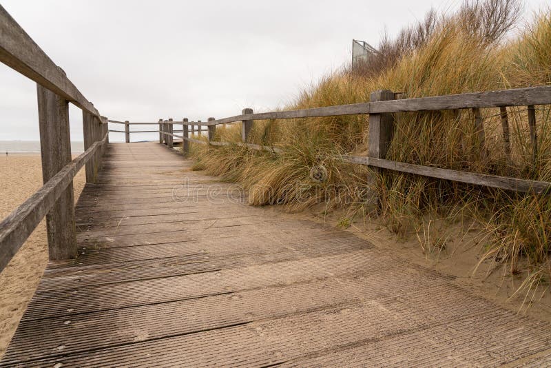 Walkway To the Beach by the Sea Stock Image - Image of scenic, sand ...