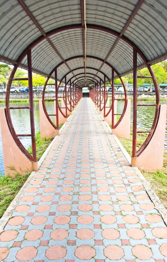 Walkway to the building stock image. Image of covered - 34492923