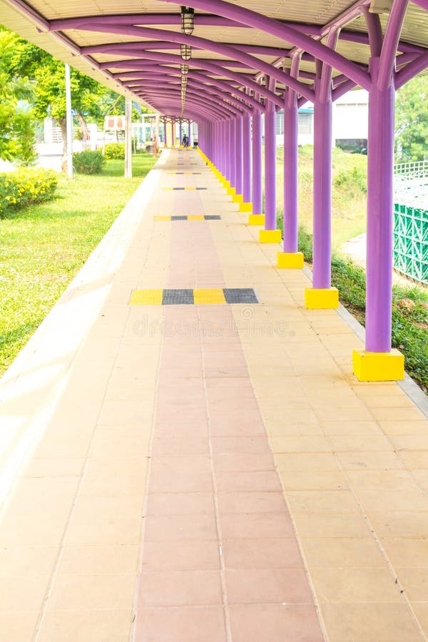 Walkway to the building stock image. Image of modern - 60719857