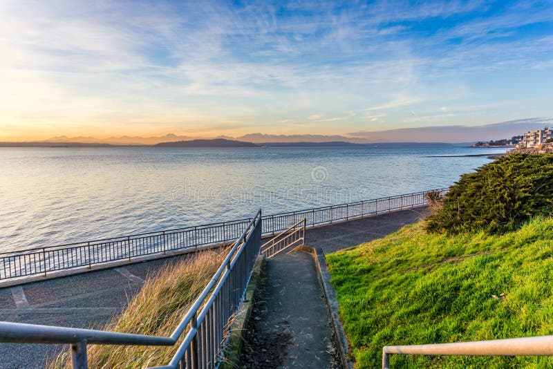 Walkway in West Seattle stock photo. Image of nature - 208638118