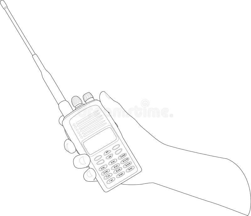Walky talky stock illustration. Illustration of equipment - 34409606