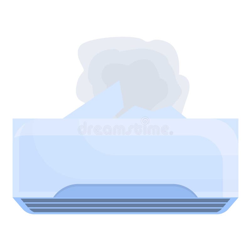 Wall Air Conditioner Broken Icon Cartoon Vector. Building Cooling Stock ...