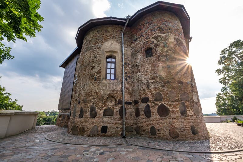 Wall of an Ancient Orthodox Church, Monument of Old Brick Russian ...
