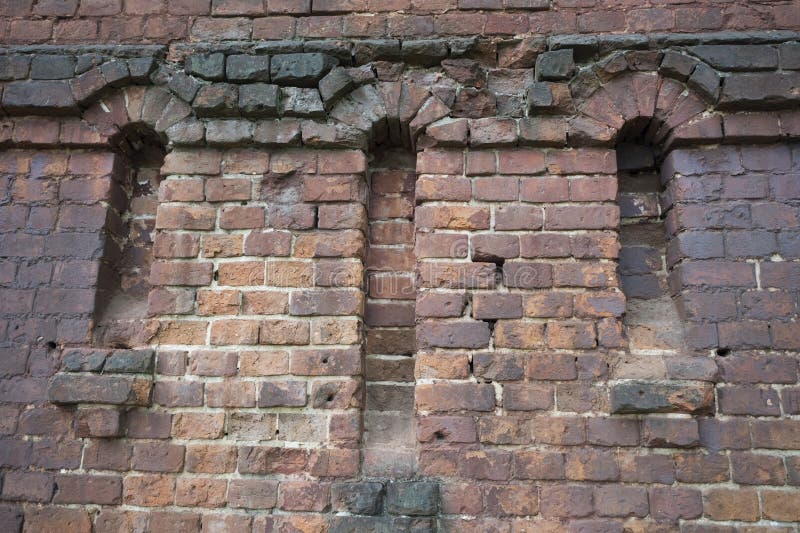 Wall with Ancient Red Brick, Monastery Wall Stock Photo - Image of ...