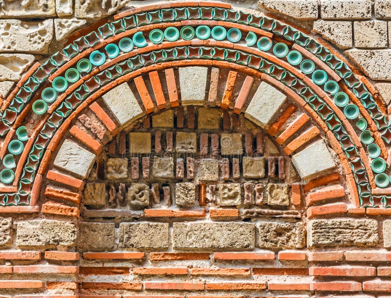 Wall with arch, close-up stock image. Image of house - 33791405