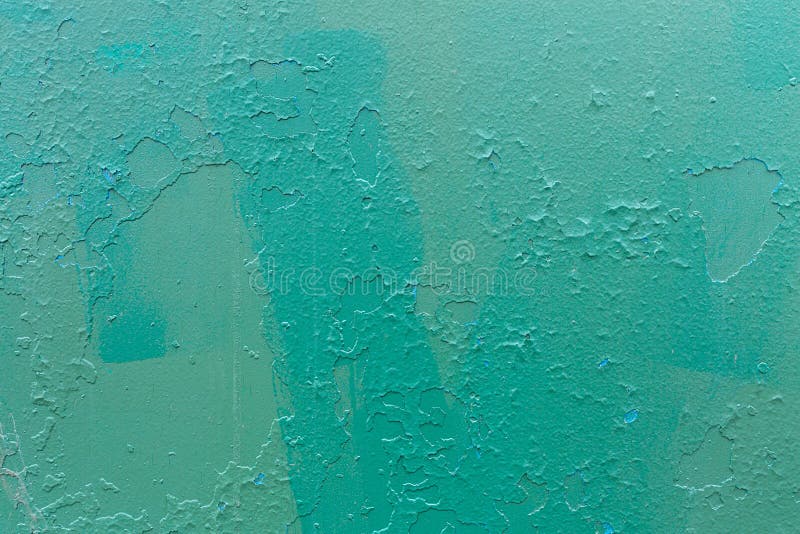 Wall Background Painted in Turquoise Color Stock Photo - Image of ...