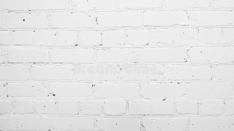 Wall Background. White Rustic Texture Brickwork. Retro Whitewashed Old ...