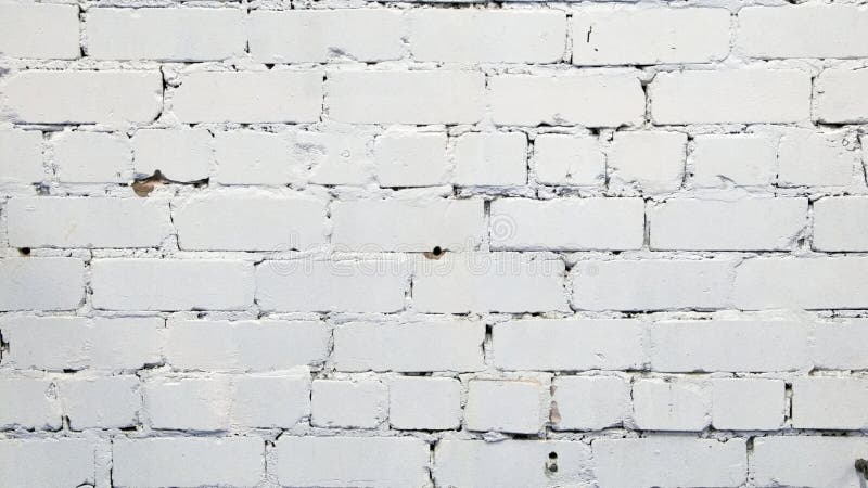 Wall Background. White Rustic Texture Brickwork. Retro Whitewashed Old ...