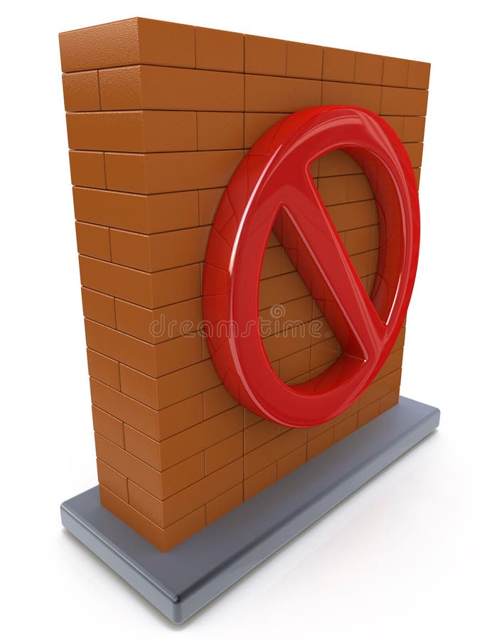 Wall ban stock illustration. Illustration of concrete - 30410532