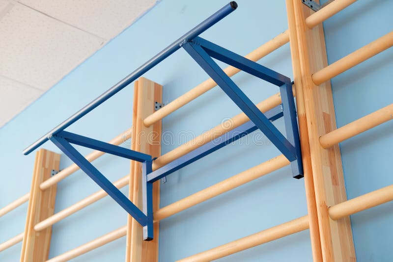 Wall bar in a fitness hall stock image. Image of care - 78080537