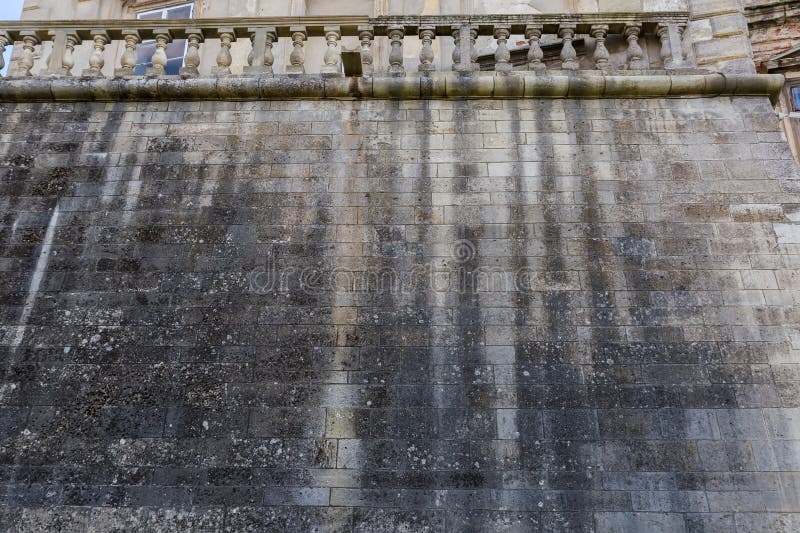 Bastion Castle Clad Stone Blocks Balustrade Atop Stock Photos - Free ...