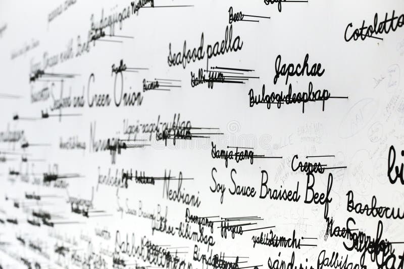 Wall with Beautiful Metal Italian Words Stock Photo - Image of reminder ...