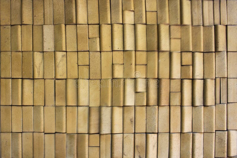 Wall Beige Displaced, Decorative Bricks Texture Outside a Building ...