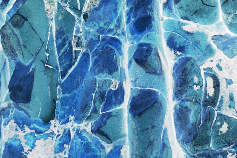 Wall. Blue with a Texture of Stone Stock Image - Image of floor ...