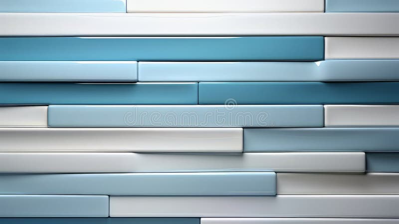 A Wall of Blue and White Rectangular Objects Stock Illustration ...