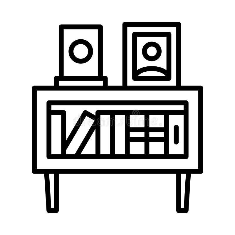 Wall Shelves stock vector. Illustration of indoor, calligraphy - 349462319