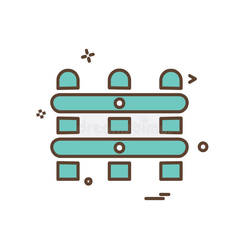 Wall Boundary Icon Design Vector Stock Vector - Illustration of vector ...